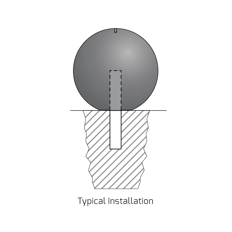 Concrete Sphere Bollard