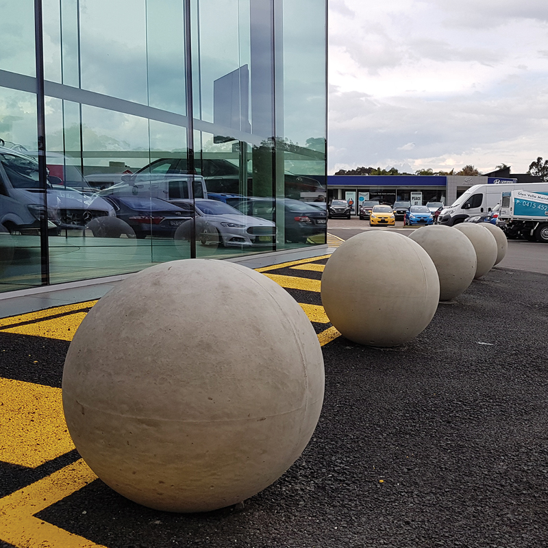 Concrete Sphere Bollard